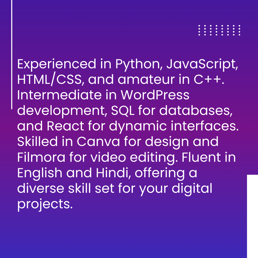 Atharv Tripathi's Website